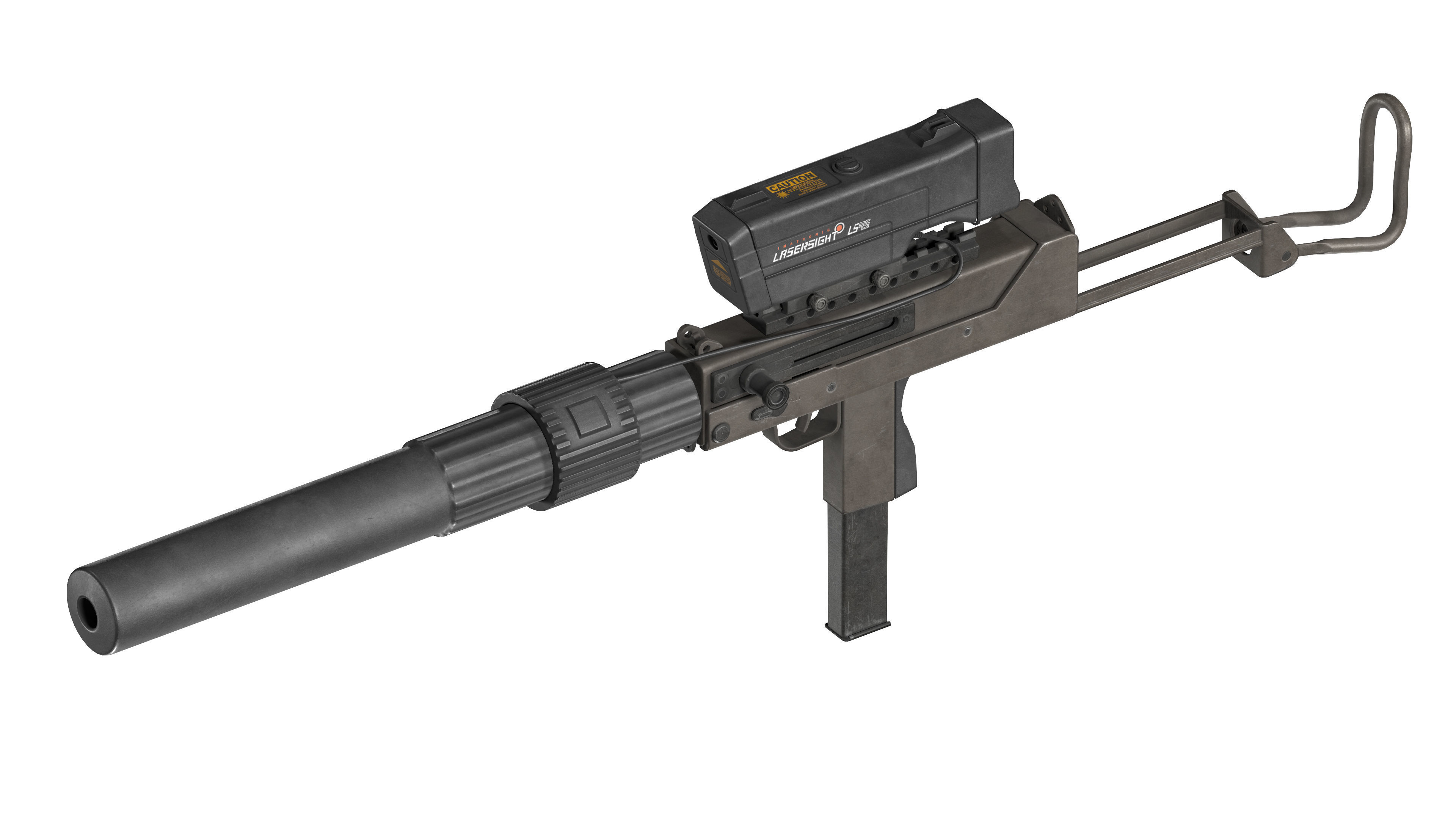 3D model SCIFI XOF MAC10 Submachingun VR / AR / low-poly | CGTrader
