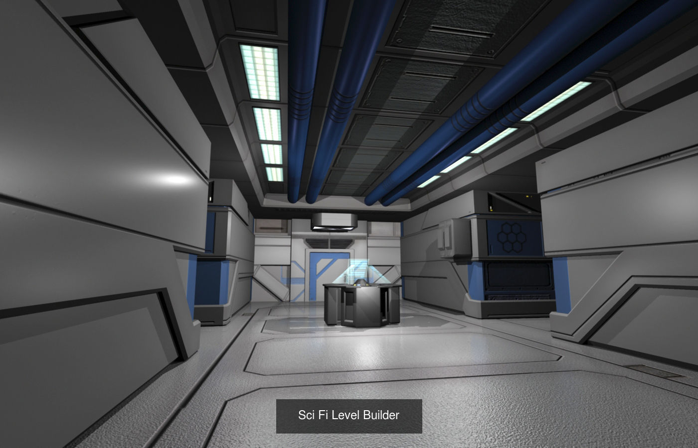 3D Model Collection Science Fiction Interiors VR / AR / low-poly | CGTrader