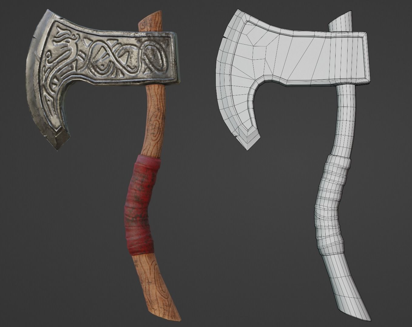 Game Ready Viking Axe free VR / AR / low-poly 3D model | CGTrader