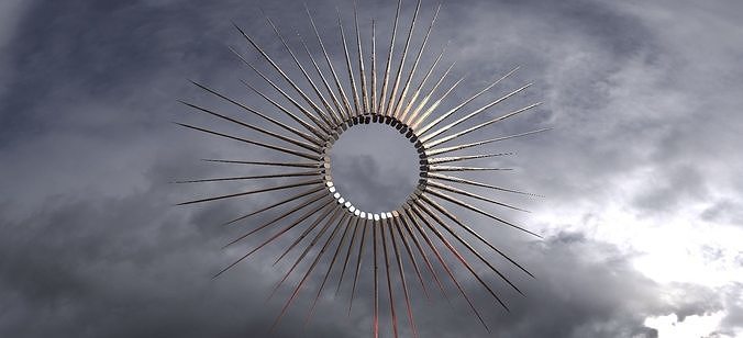 Angel Vortex Sun 2 3D model | CGTrader