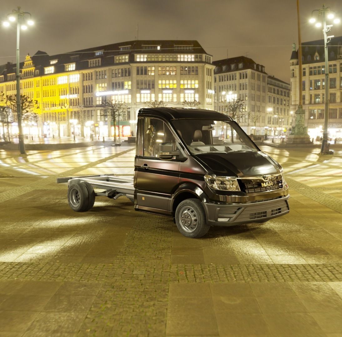 MAN TGE Low Roof Single Cab 3D model | CGTrader