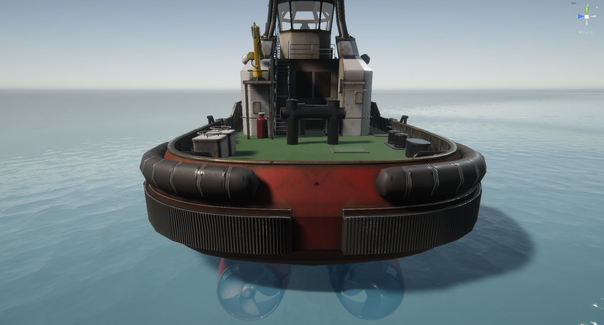 3D model Tug Ship tugboat - low poly VR / AR / low-poly | CGTrader