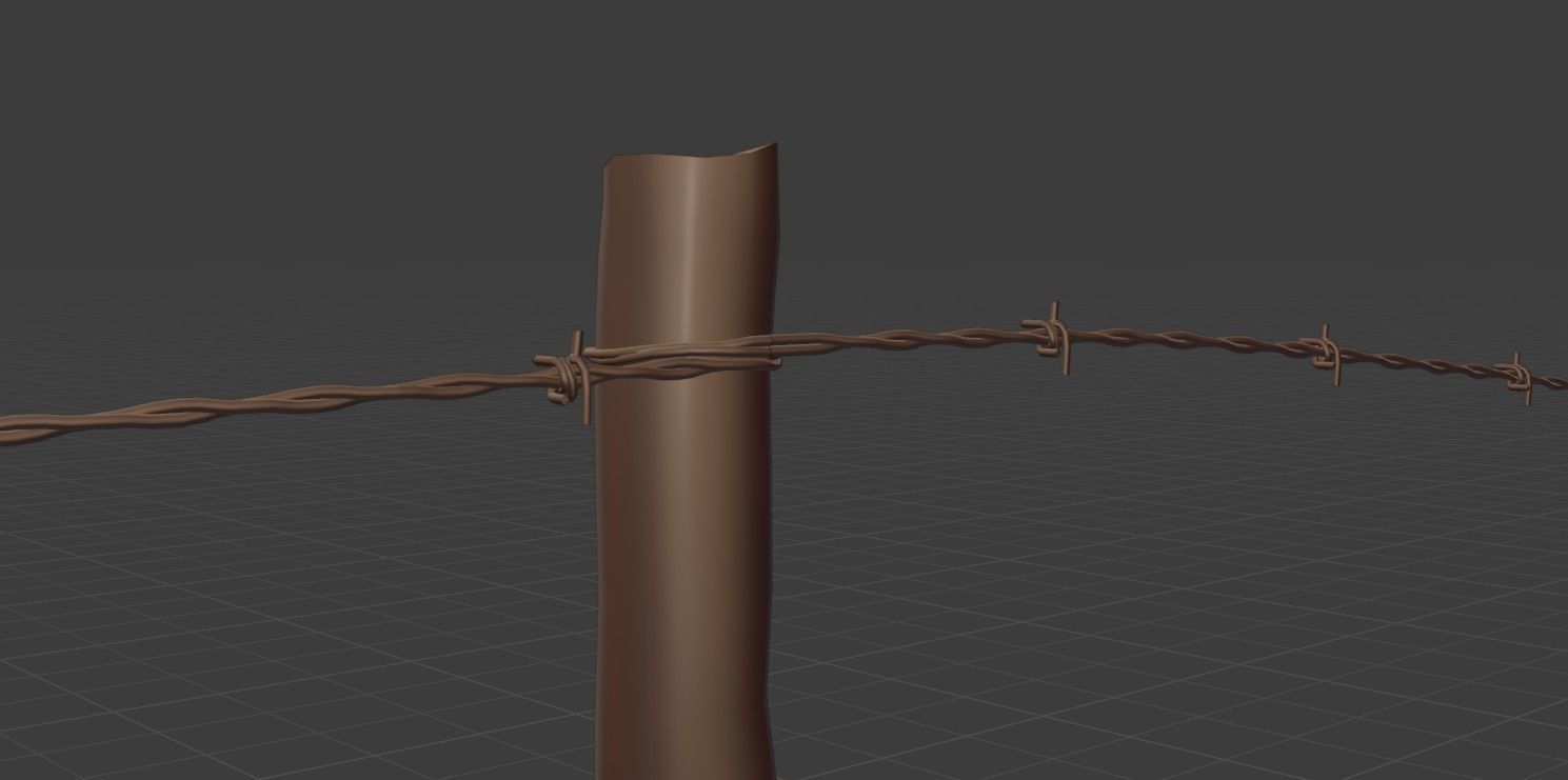 3D model Barbed Wire VR / AR / low-poly | CGTrader