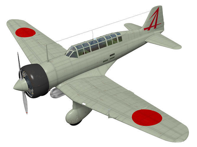 Mitsubishi Ki15 Babs 3D model | CGTrader