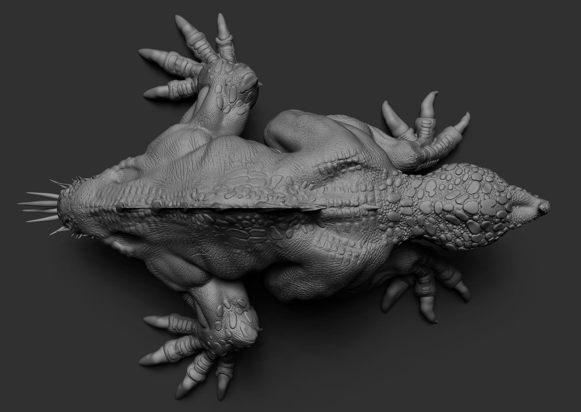 cave monster 3D model 3D printable | CGTrader