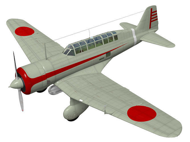 Mitsubishi Ki15 Babs 3D model | CGTrader
