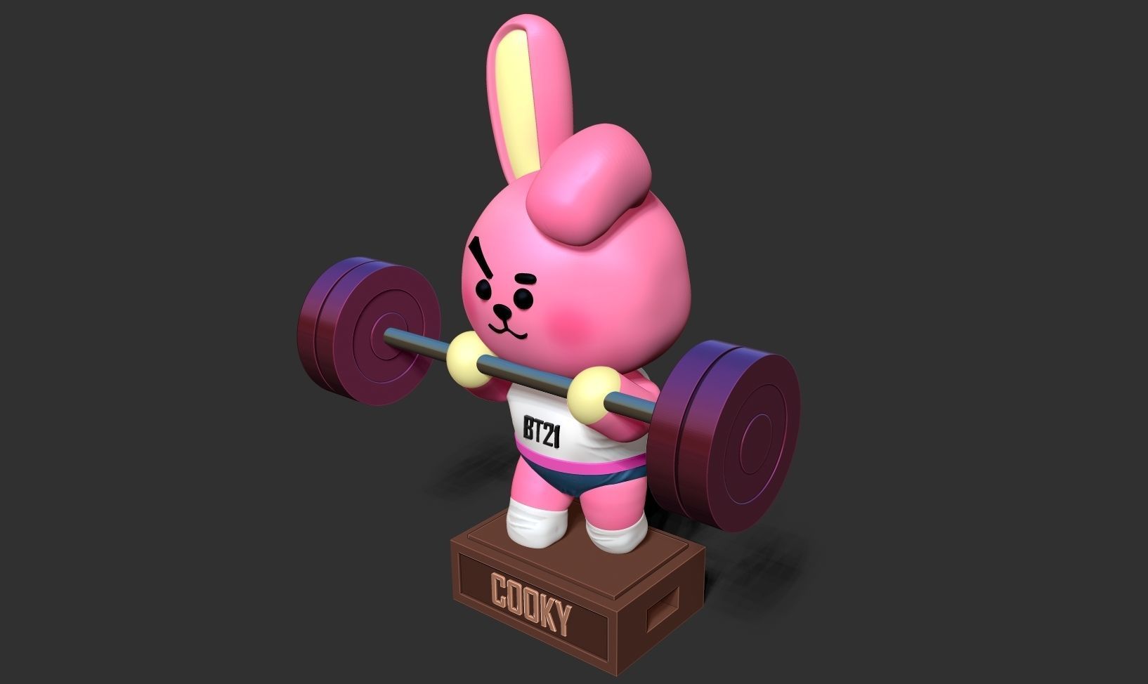 Cooky - BT21 Fanart free 3D model 3D printable | CGTrader