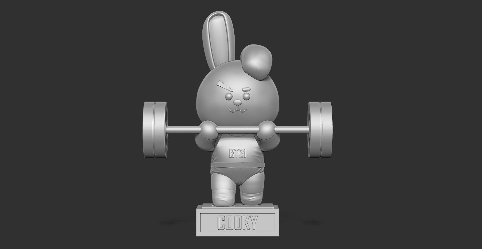 Cooky - BT21 Fanart free 3D model 3D printable | CGTrader