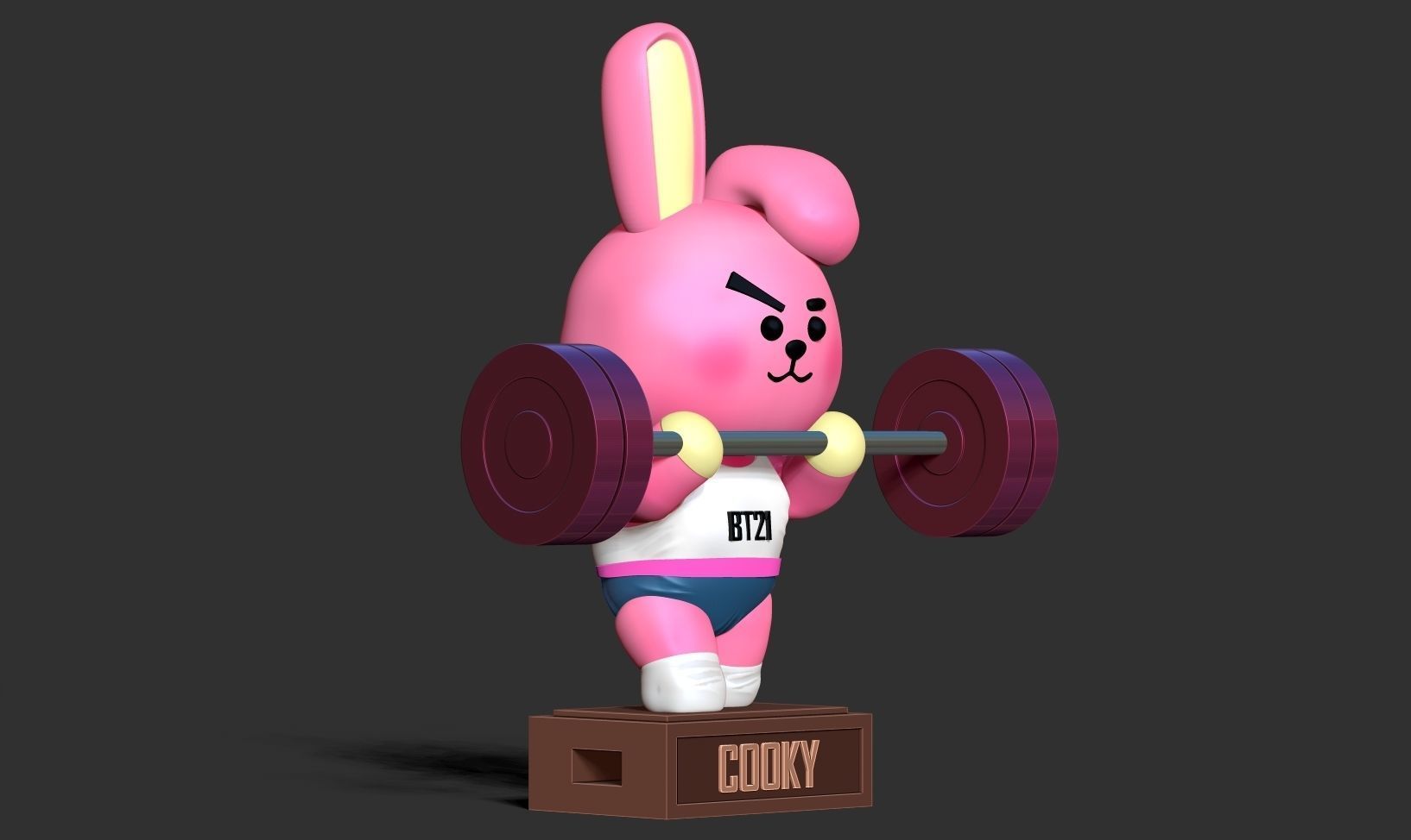 Cooky - BT21 Fanart free 3D model 3D printable | CGTrader