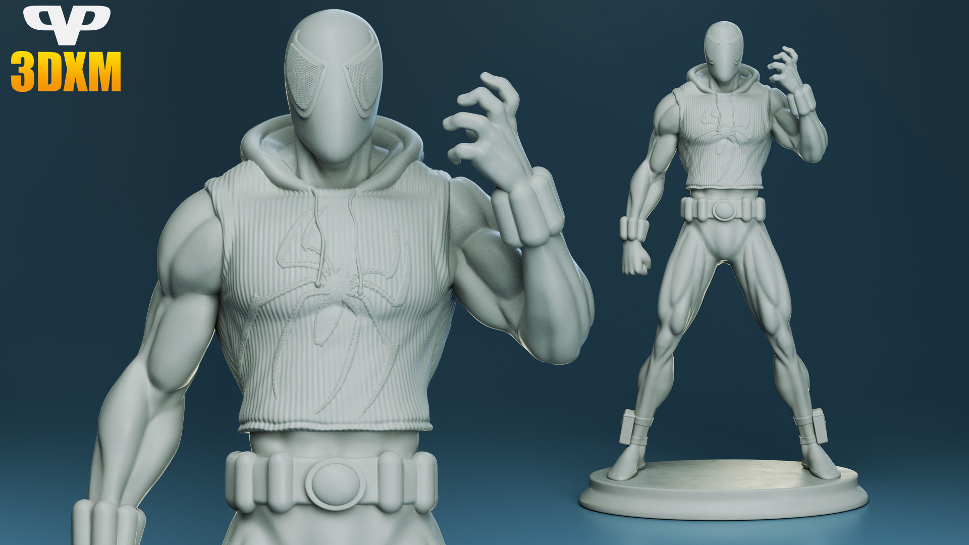 Scarlet Spider STL for 3D Printing ChibiSTL 3DXM 3D model 3D printable ...