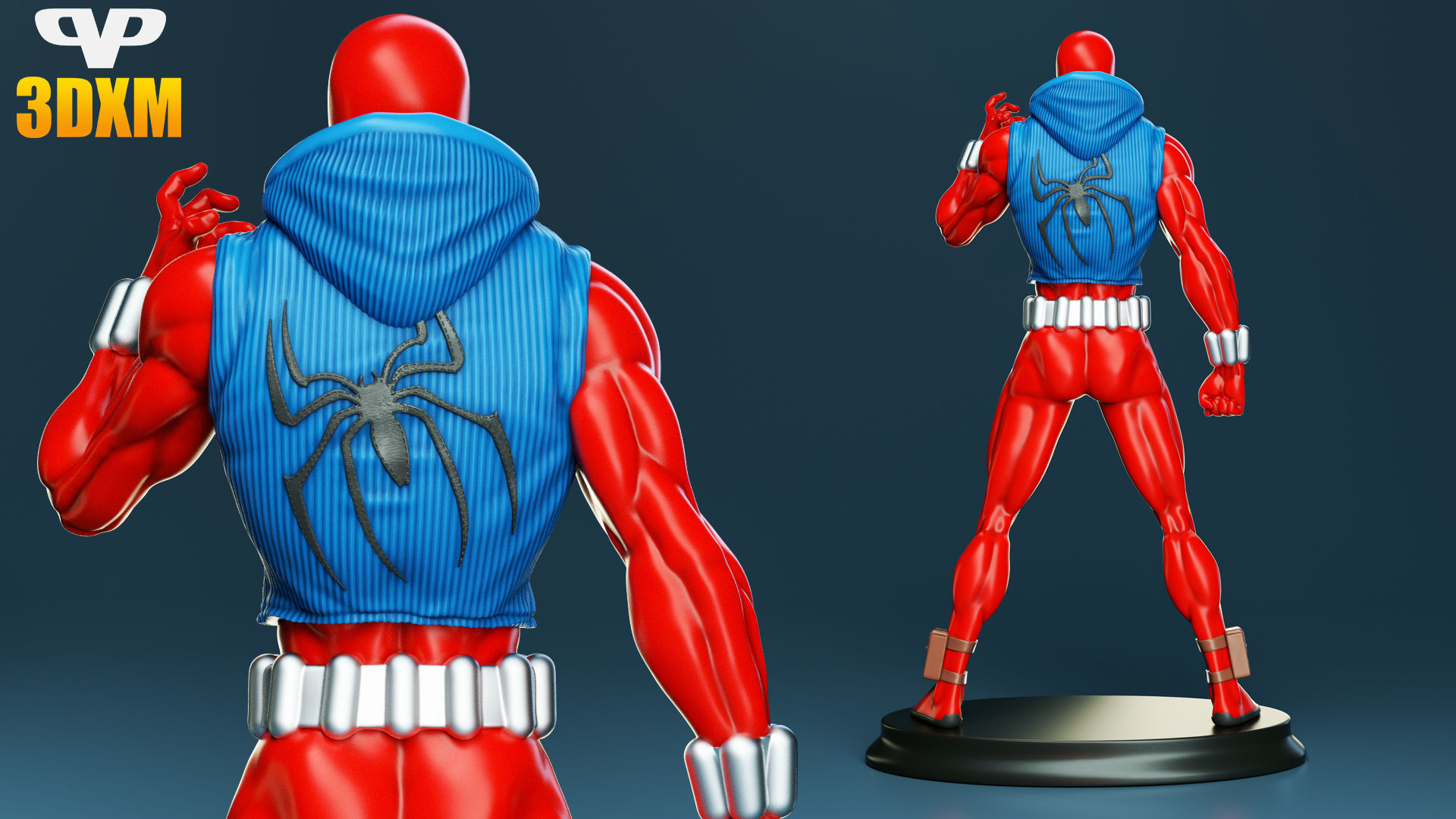 Scarlet Spider STL for 3D Printing ChibiSTL 3DXM 3D model 3D printable ...