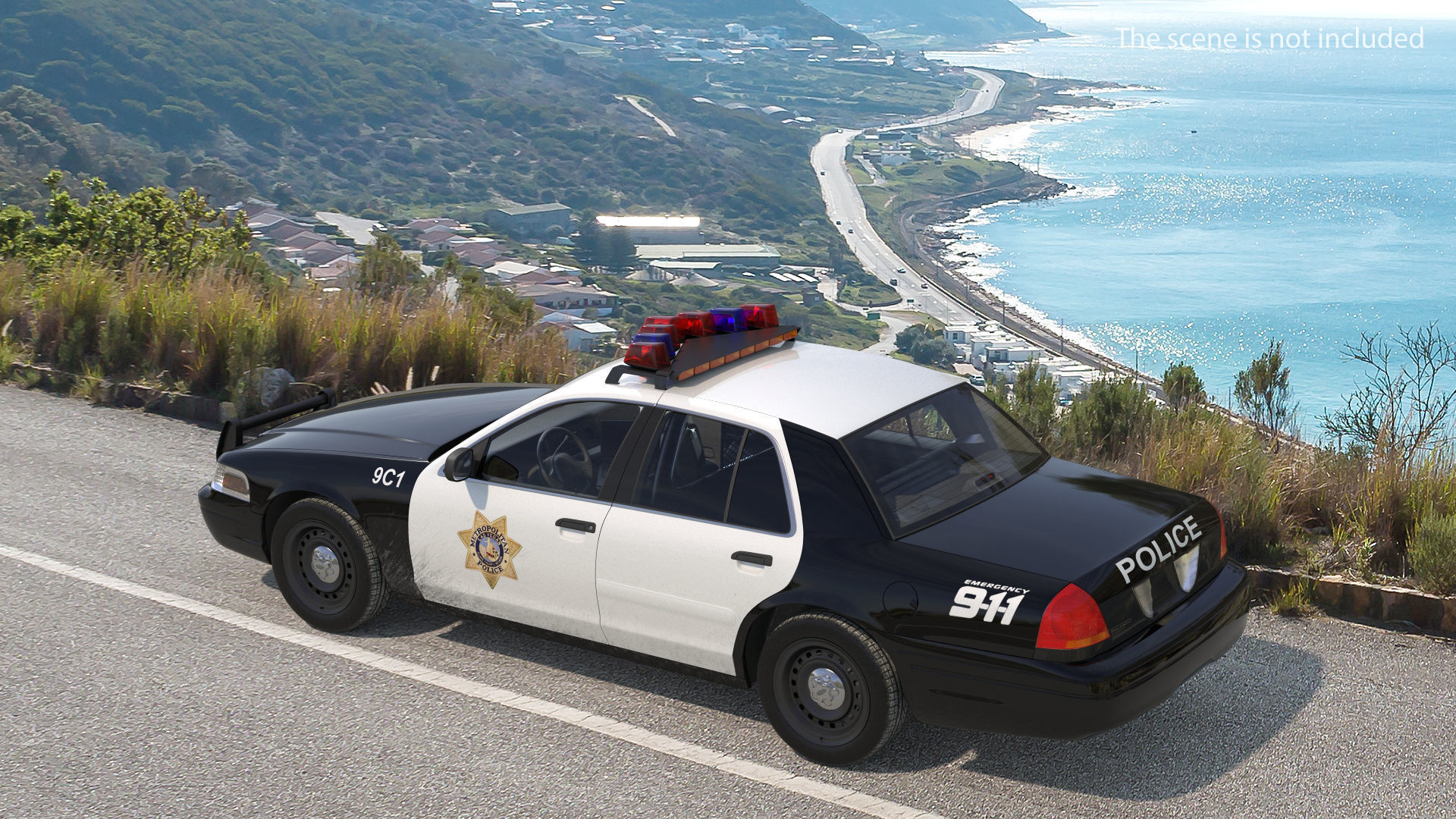 Las Vegas Police Car Generic 3D model | CGTrader