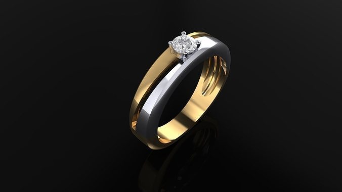 Gold Ring 3D model 3D printable | CGTrader