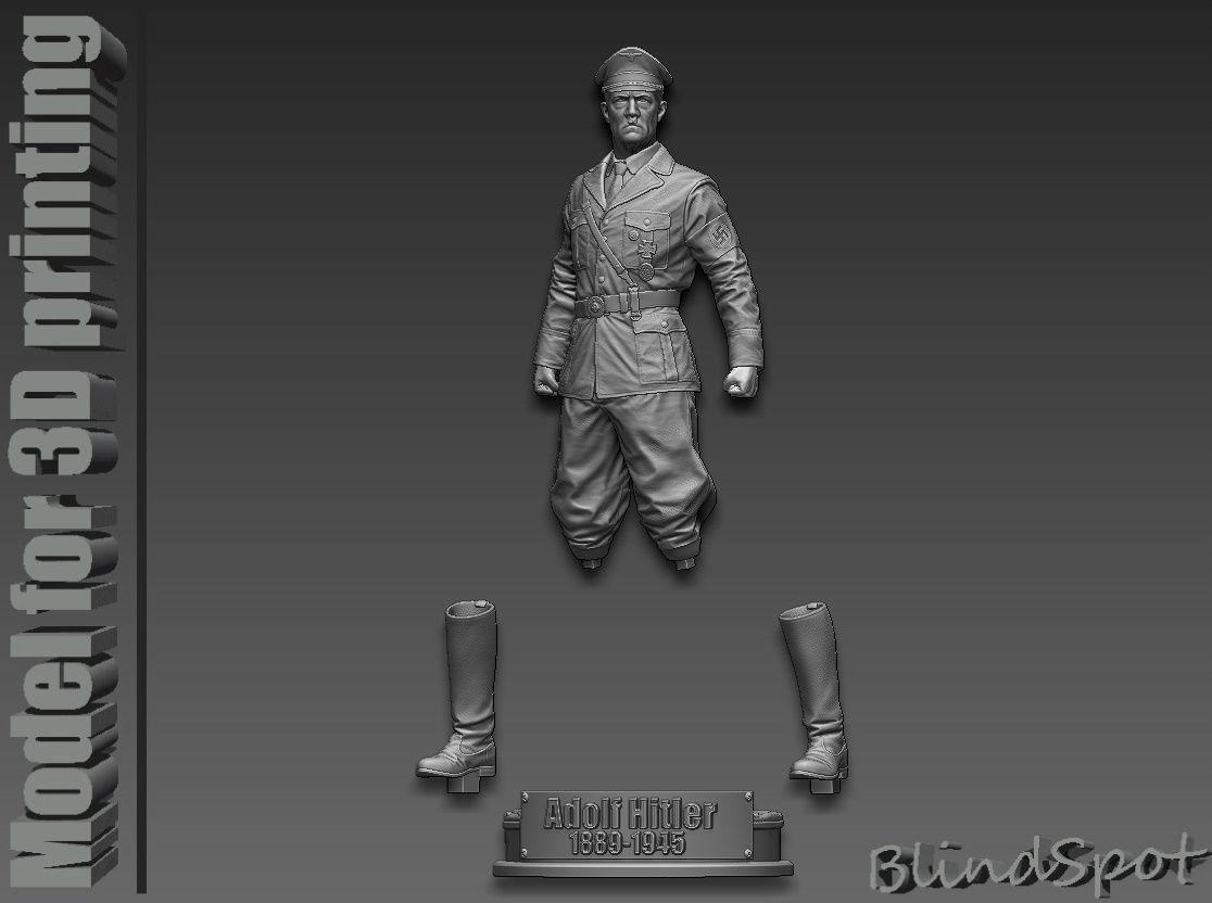 Adolf Hitler 3D model 3D printable | CGTrader