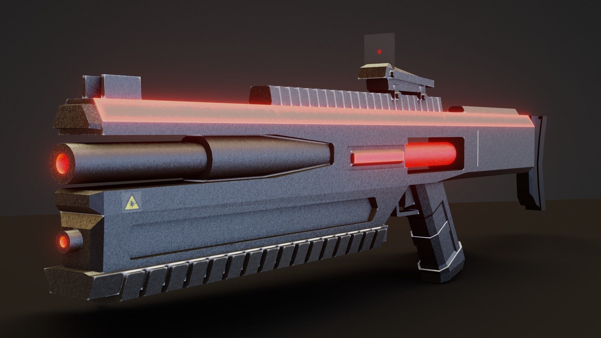 laser weapon game-ready free VR / AR / low-poly 3D model | CGTrader