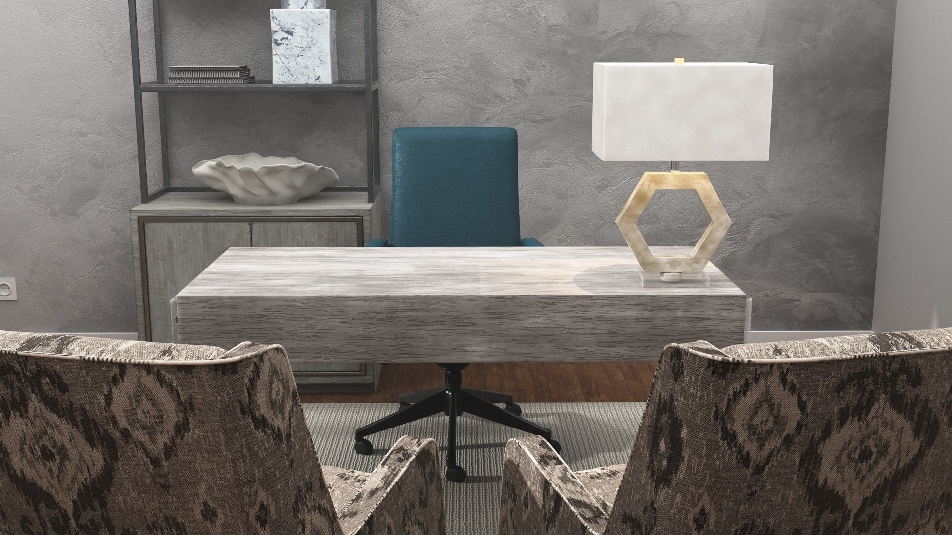 Ethan Allen Productive workflow home office 3D model | CGTrader