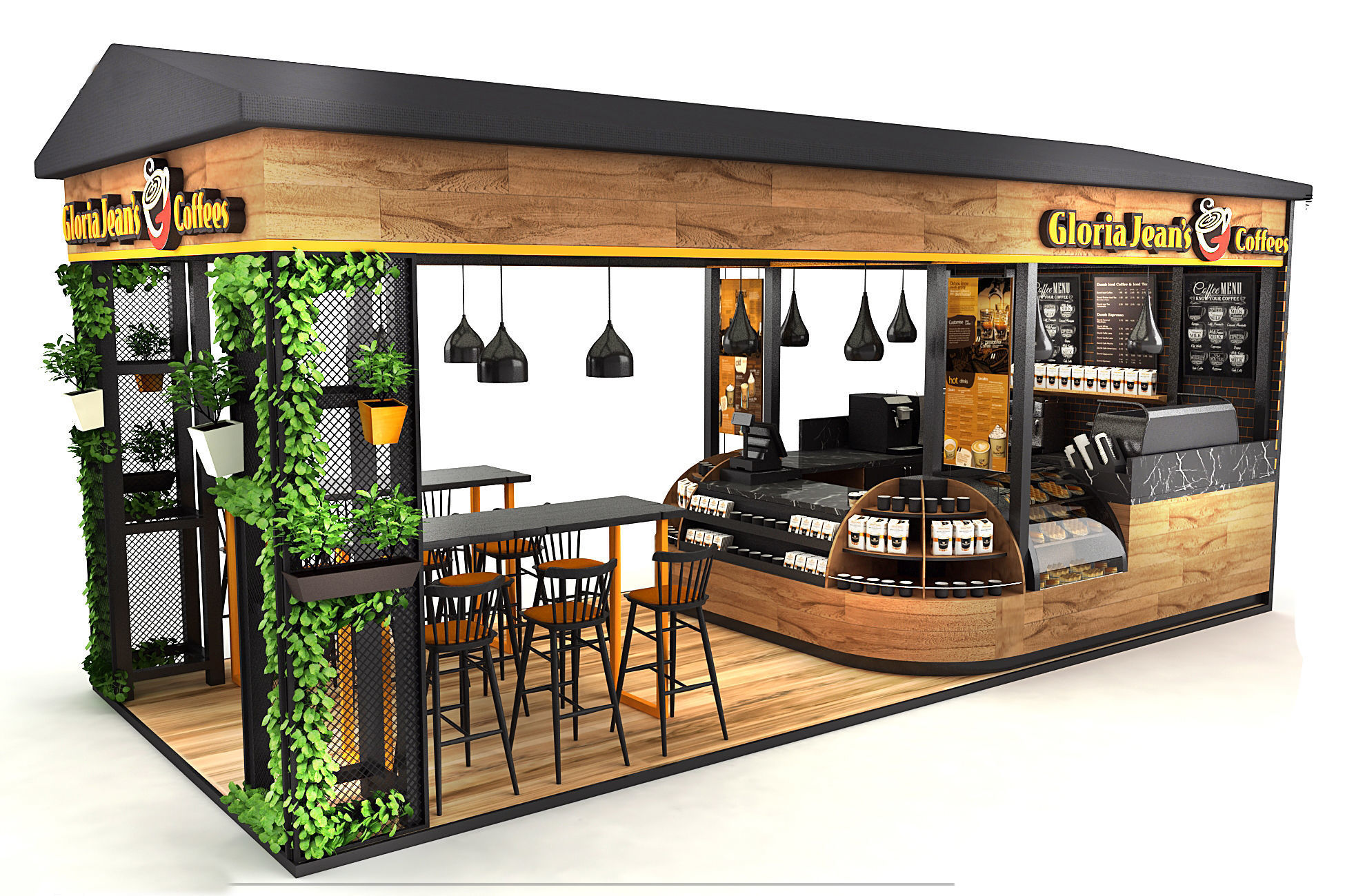cafe lounge 3d model coffee bar 3d model 3D model | CGTrader