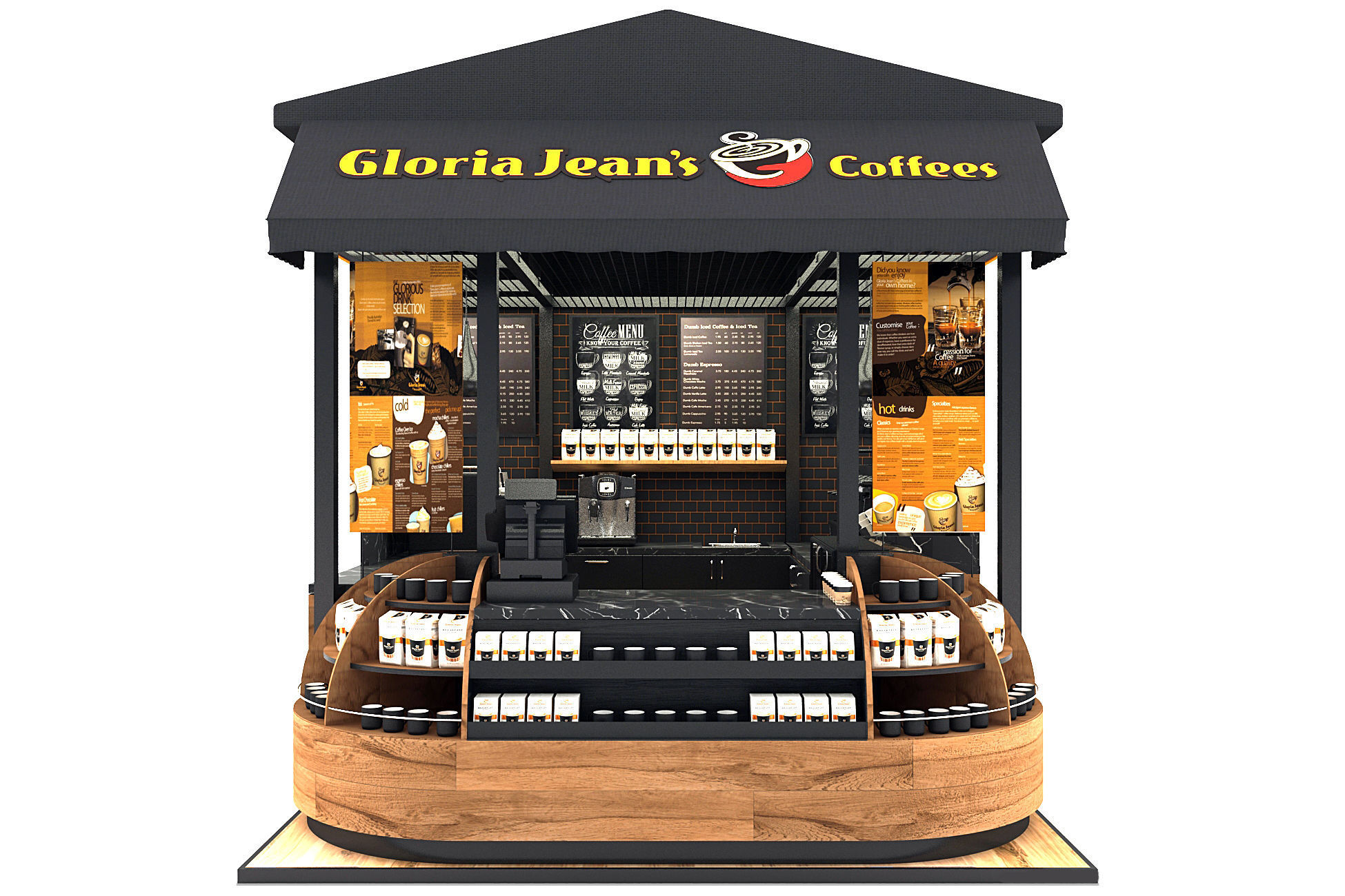 cafe lounge 3d model coffee bar 3d model 3D model | CGTrader