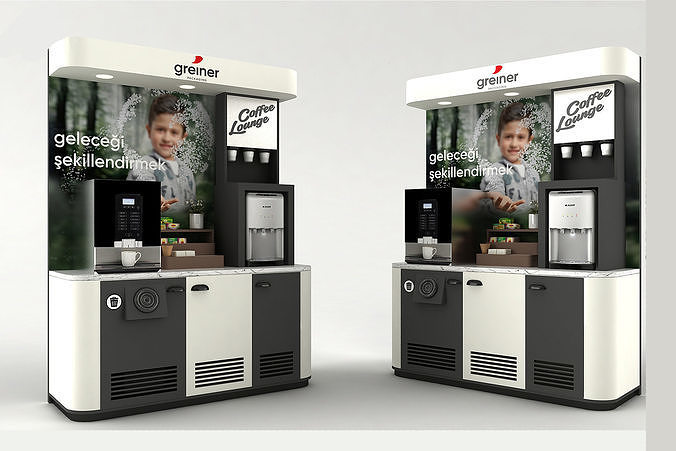 coffee kiosk black new Design 3d model 3D model | CGTrader