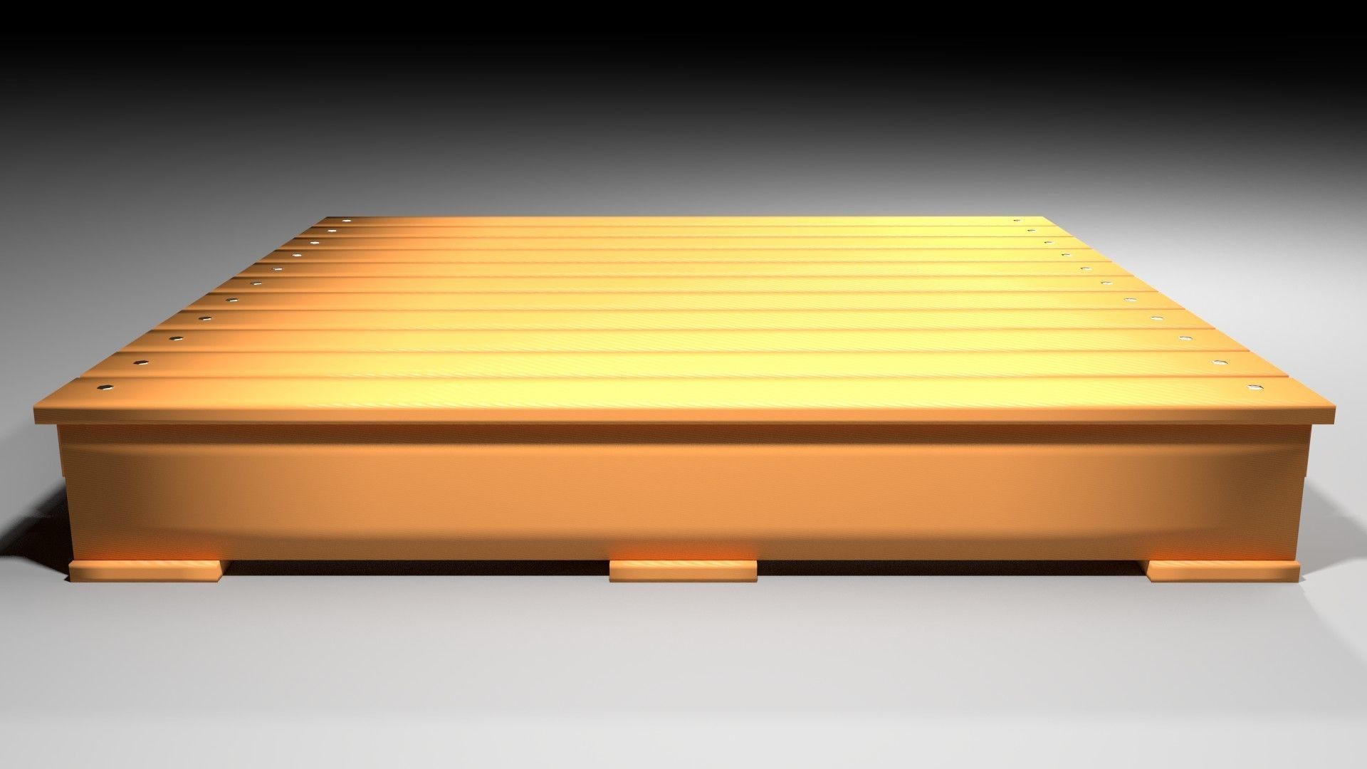 Pallet - Two Way Block 3D model | CGTrader