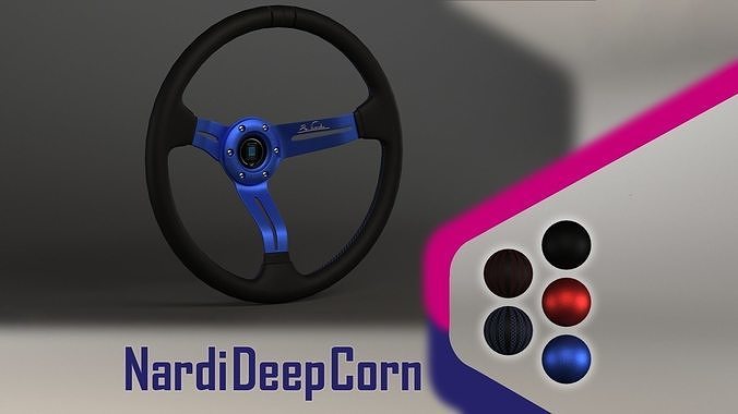 Nardi deep corn steering wheel 3D model | CGTrader