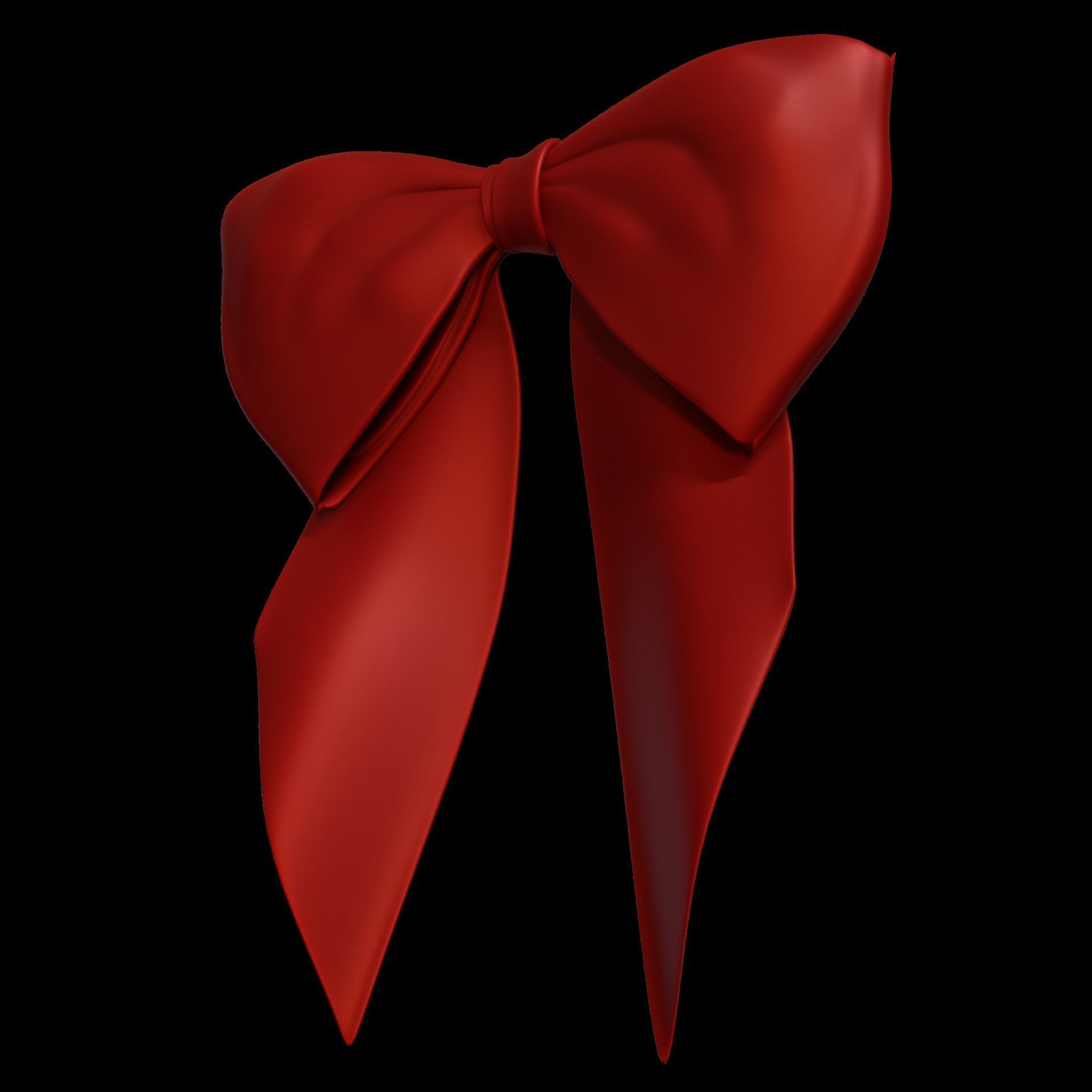 Ribbon Bow free 3D model | CGTrader
