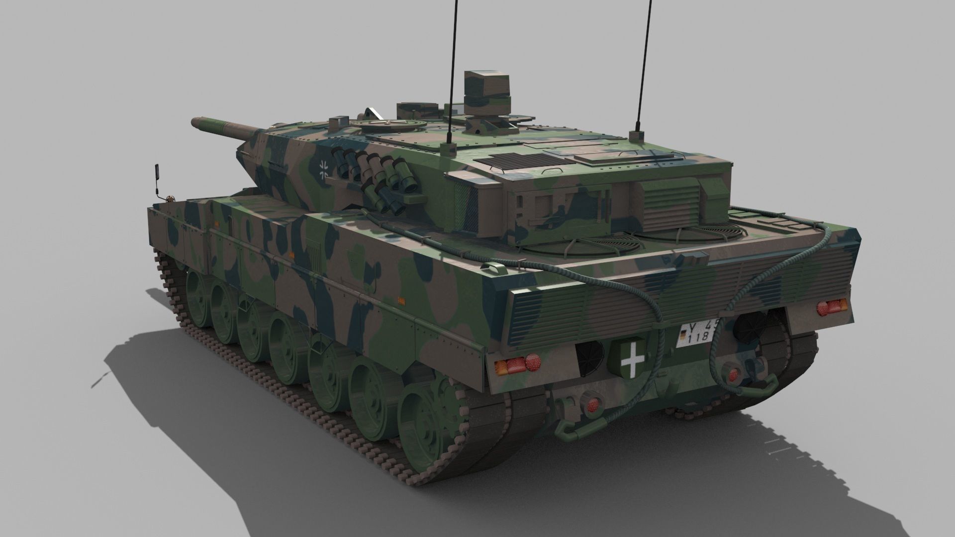 Leopard 2 A Tank 3d model - animated 3D model animated rigged | CGTrader