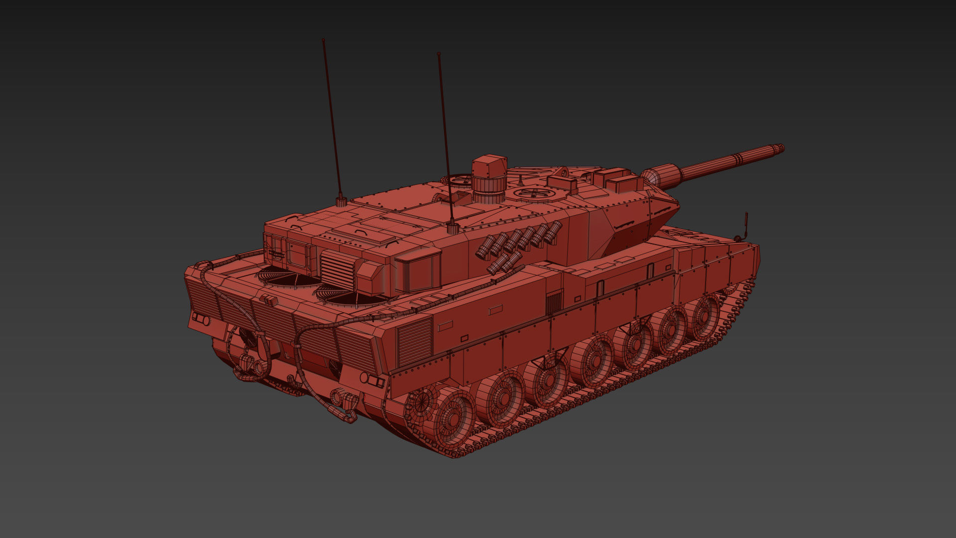 Leopard 2 A Tank 3d model - animated 3D model animated rigged | CGTrader