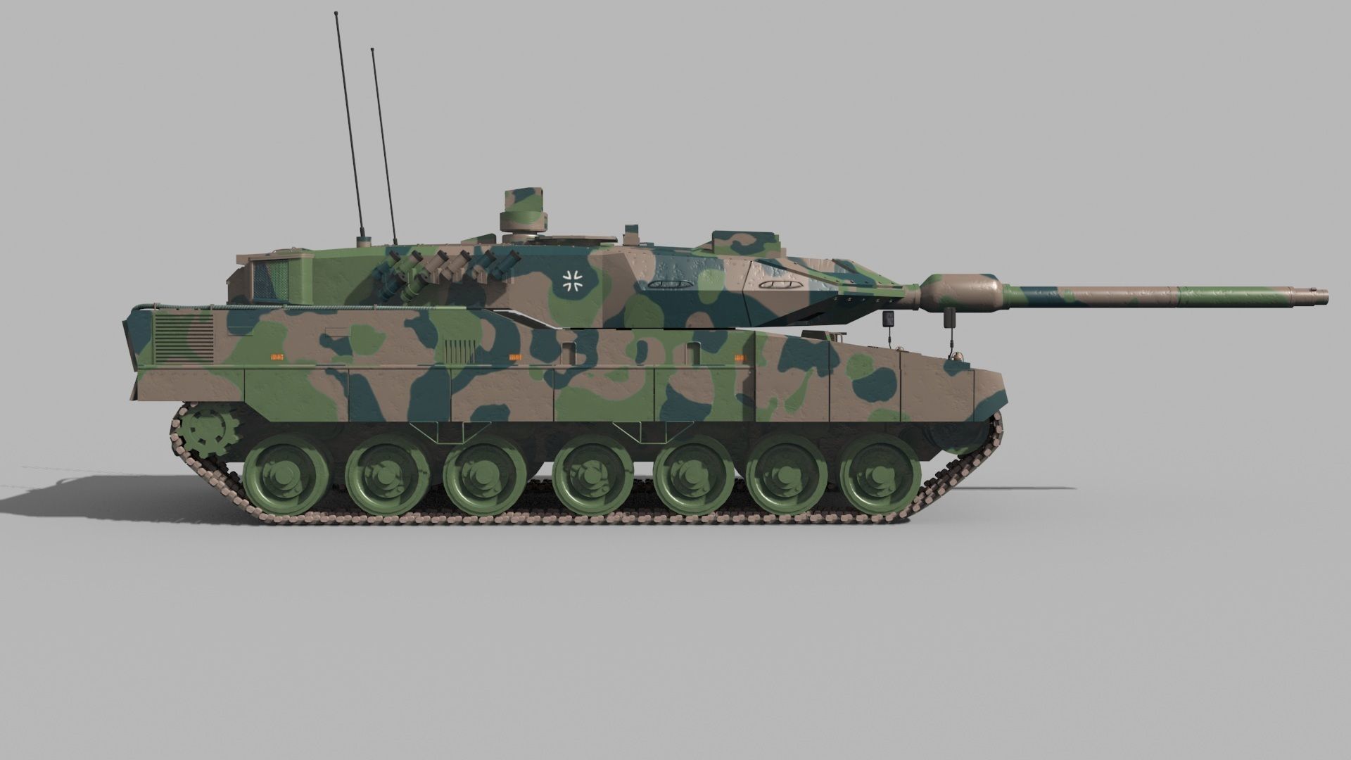 Leopard 2 A Tank 3d model - animated 3D model animated rigged | CGTrader