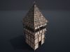 3D model WATCHTOWER PLATFORM MEDIEVAL SLAVIC TOWER VILLAGE COLLECTION AAA VR / AR / low-poly ...
