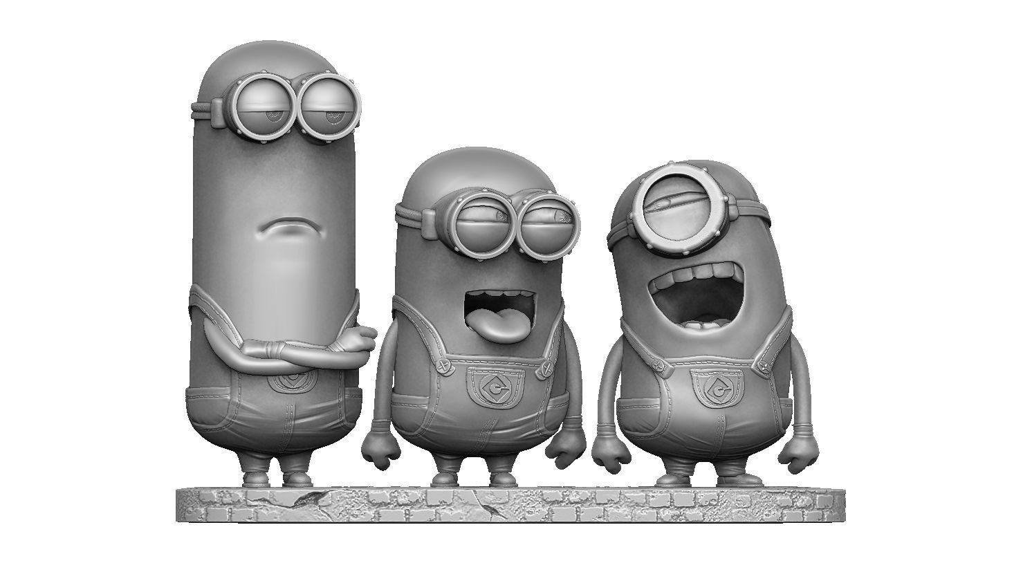 Despicable me SET FOR 3D PRINT STL OBJ ZTL 3D model 3D printable | CGTrader