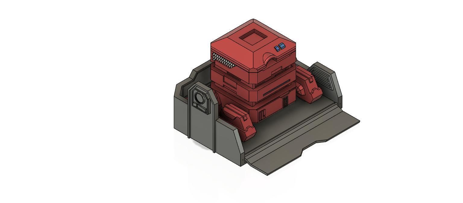 Andor B2EMO droid 3D print model and power place 3D model 3D printable ...