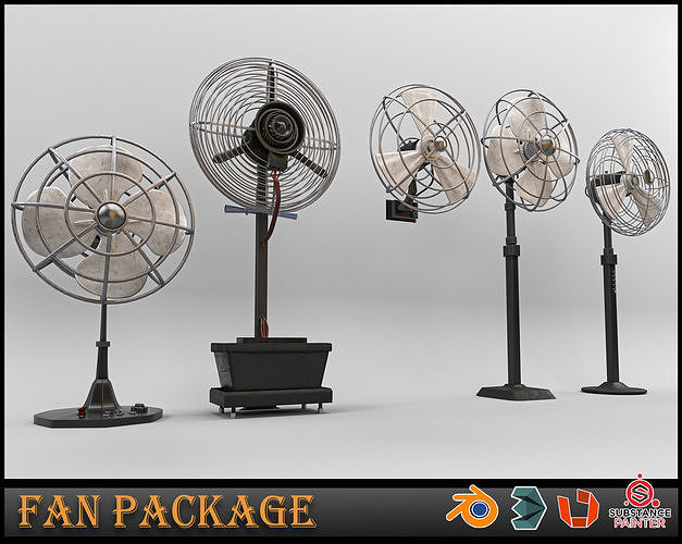Fan Package 3D model | CGTrader
