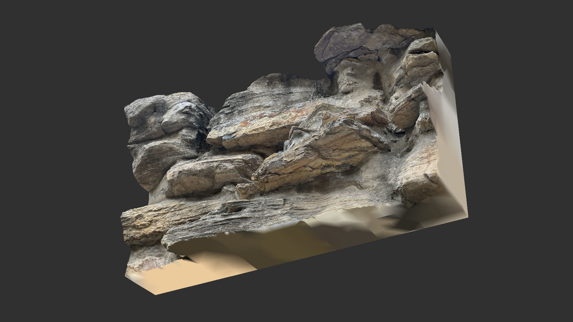 Rock cliffs 3d scan 3D model | CGTrader