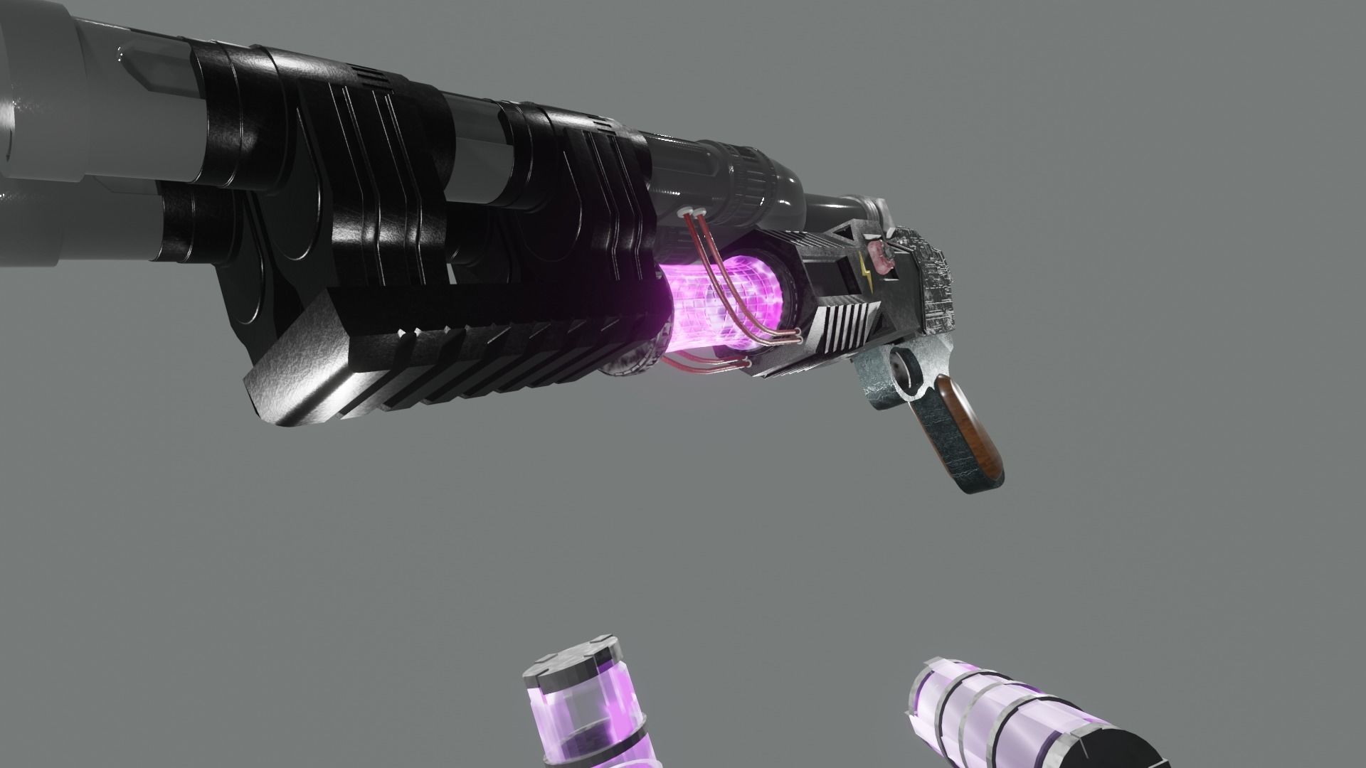 Fantasy Sliquifier Double Barreled Wonder weapon gun 3D model | CGTrader