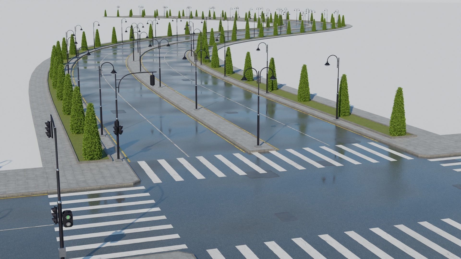 City Road Maker 3D model | CGTrader