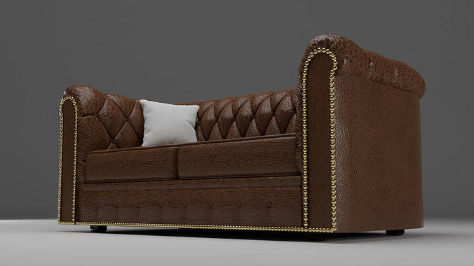 Chesterfield sofa 3D model | CGTrader