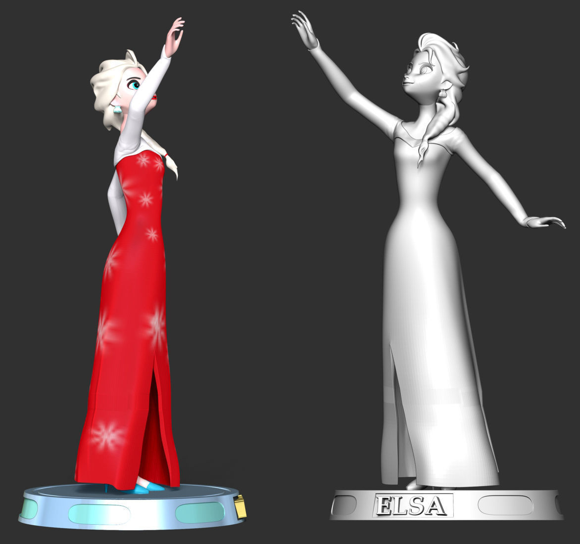 Elsa Princess 3D model 3D printable | CGTrader