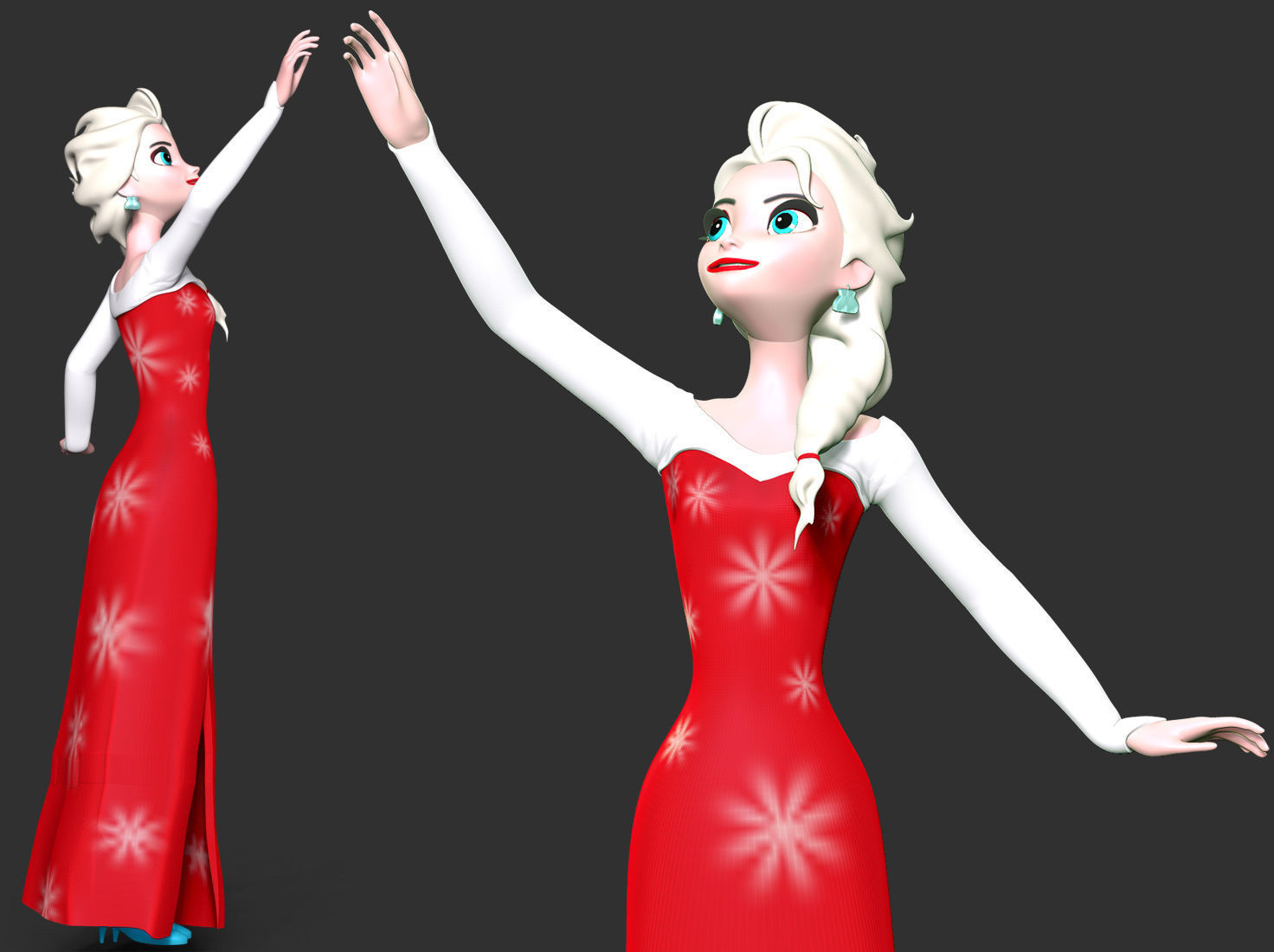 Elsa Princess 3D model 3D printable | CGTrader