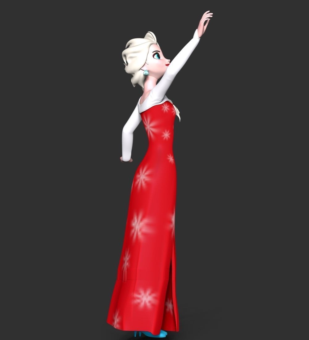 Elsa Princess 3D model 3D printable | CGTrader