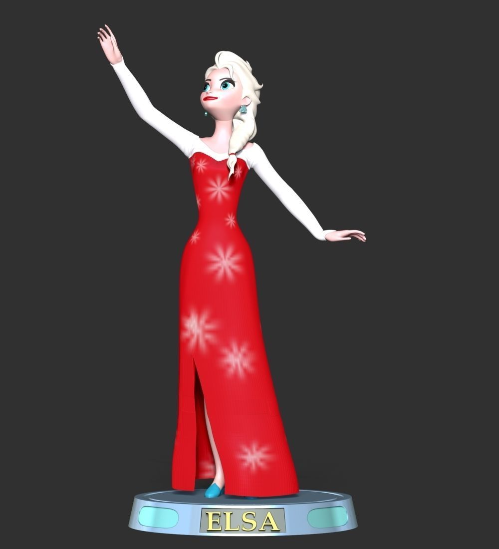 Elsa Princess 3D model 3D printable | CGTrader