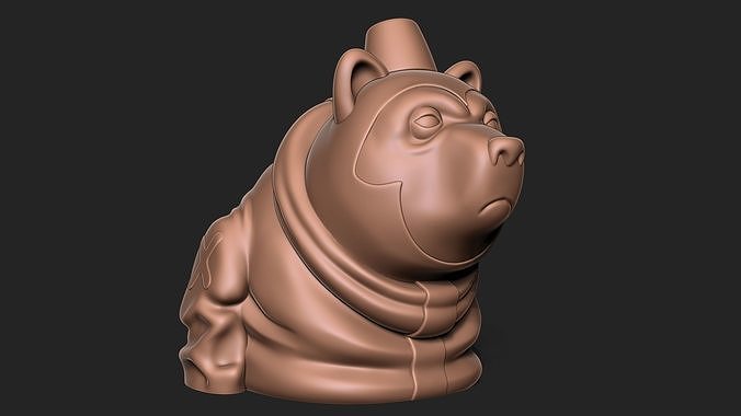 Black Bear Sculpture 3D model 3D printable | CGTrader