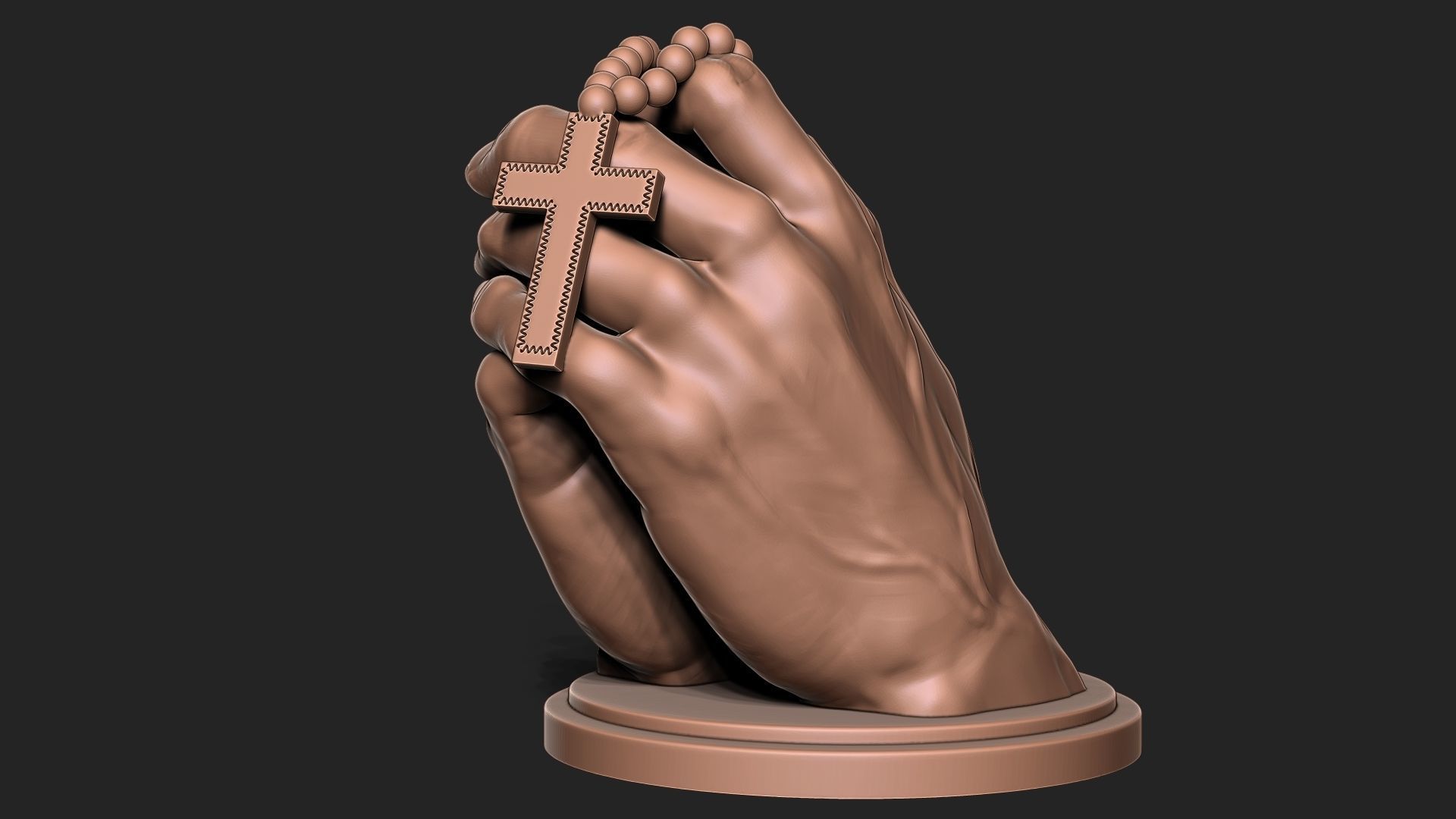 Praying Hands 3D model 3D printable | CGTrader