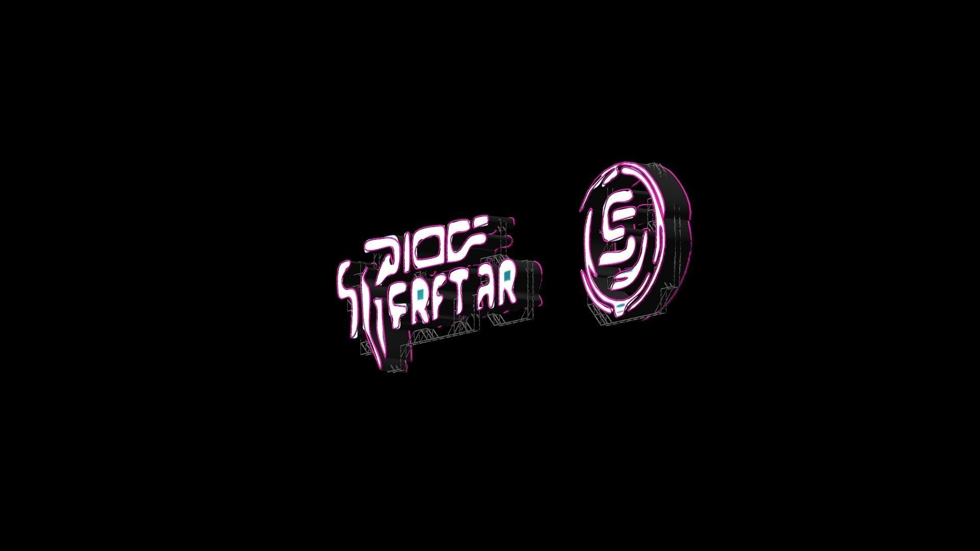 3D model Sci-Fi Sci Fi Cyberpunk City Sign Ad Light Board Street 92 VR ...