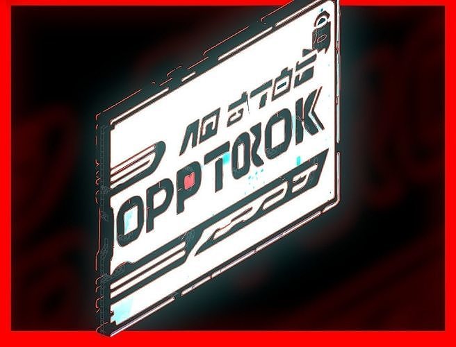 3D model Sci-Fi Sci Fi Cyberpunk City Sign Ad Light Board Street 77 VR ...