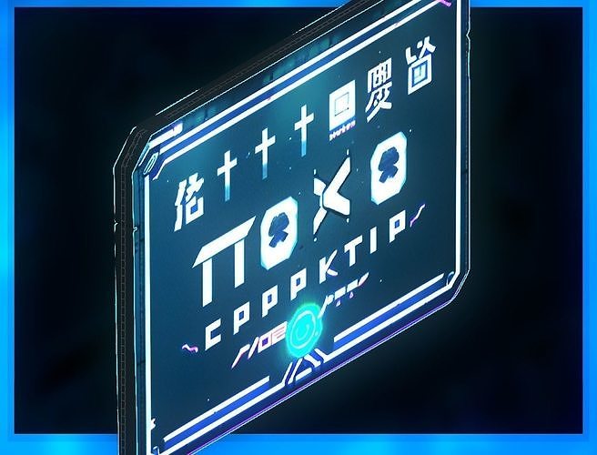 3D model Sci-Fi Sci Fi Cyberpunk City Sign Ad Light Board Street 76 VR ...