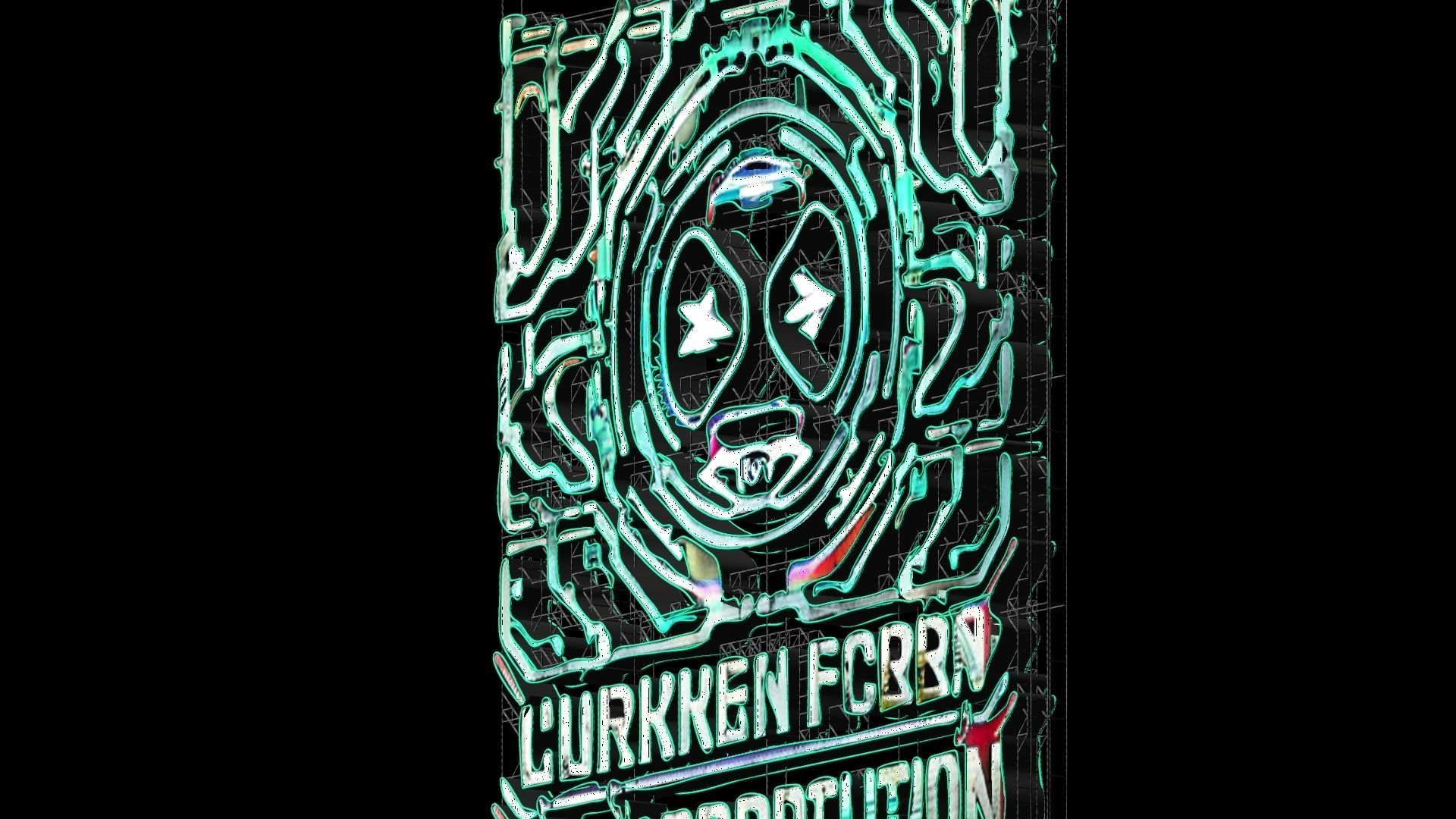 3D model Sci-Fi Sci Fi Cyberpunk City Sign Ad Light Board Street 22 VR ...
