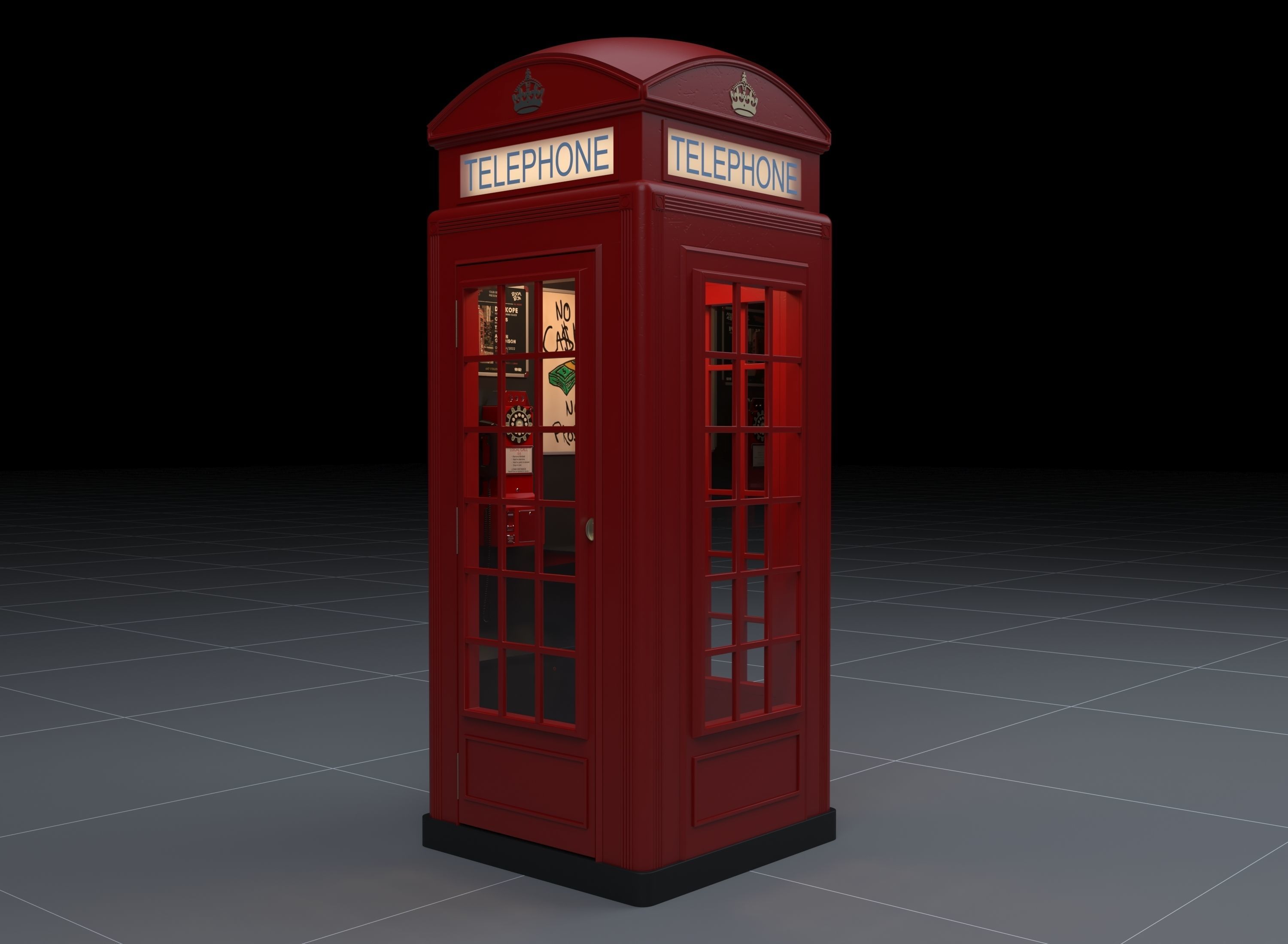 BRITISH TELEPHONE BOOTH 3D model | CGTrader