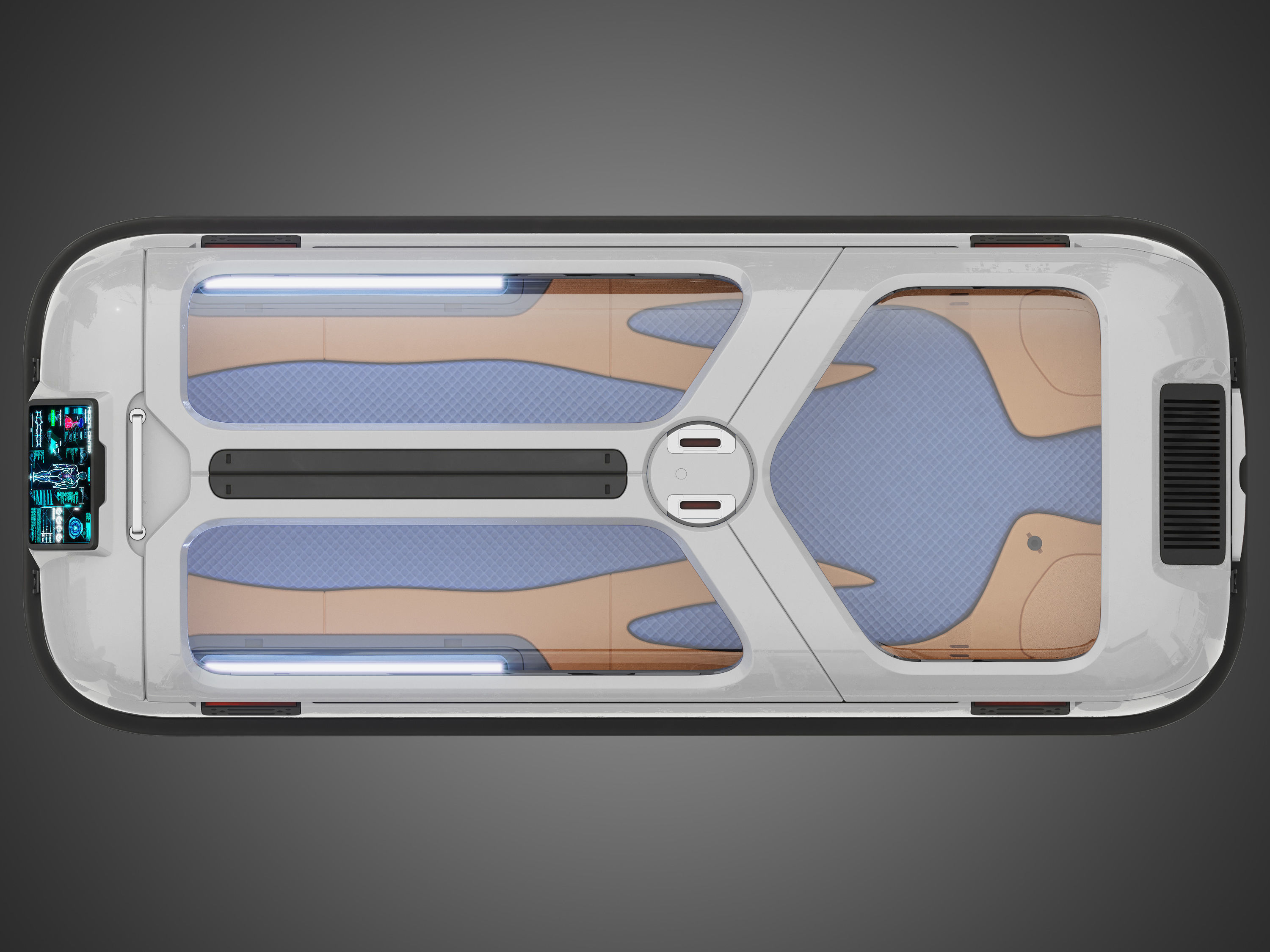 Sci-fi Cryo Chamber Cryopod 3D model | CGTrader