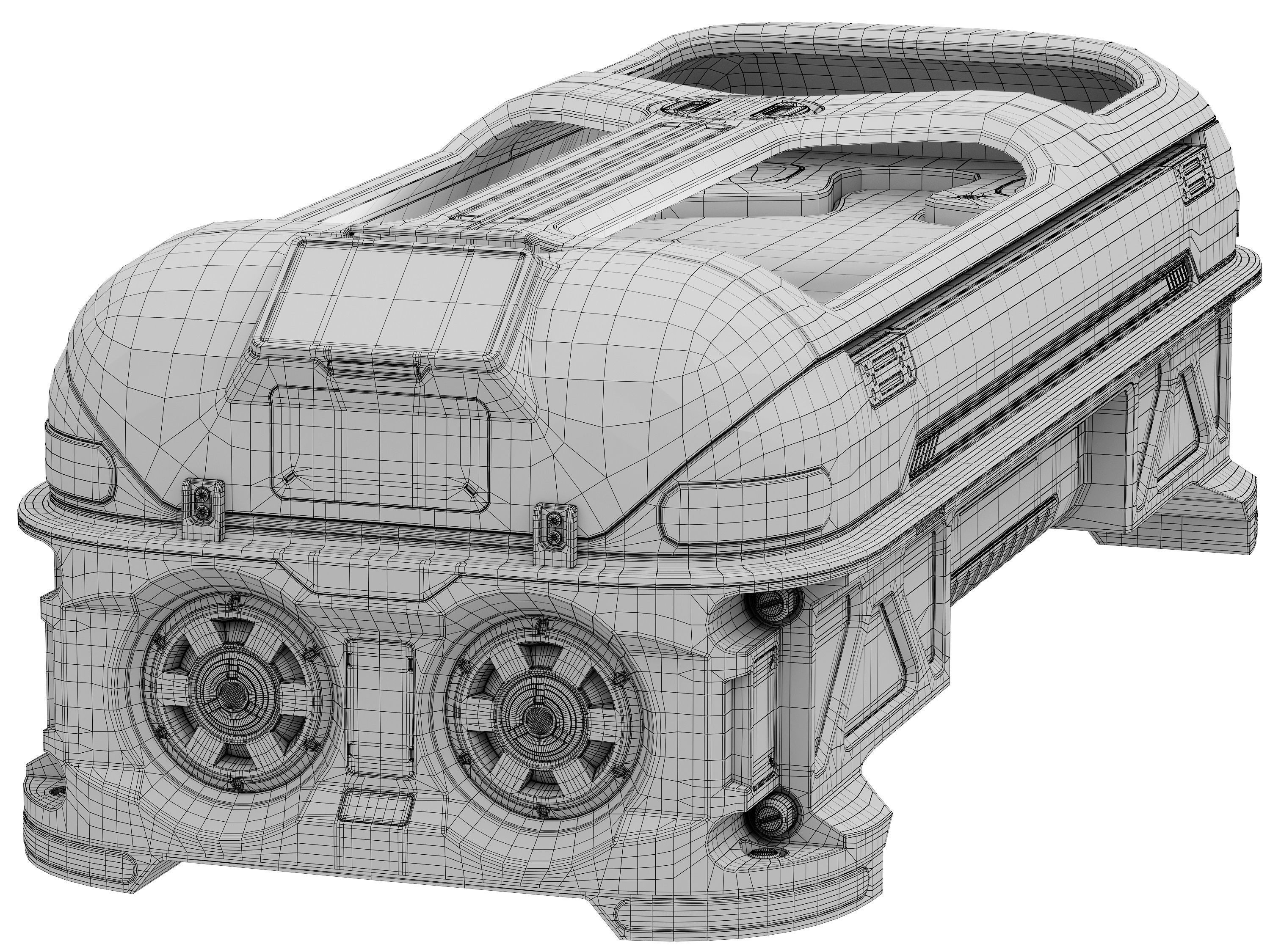 Sci-fi Cryo Chamber Cryopod 3D model | CGTrader